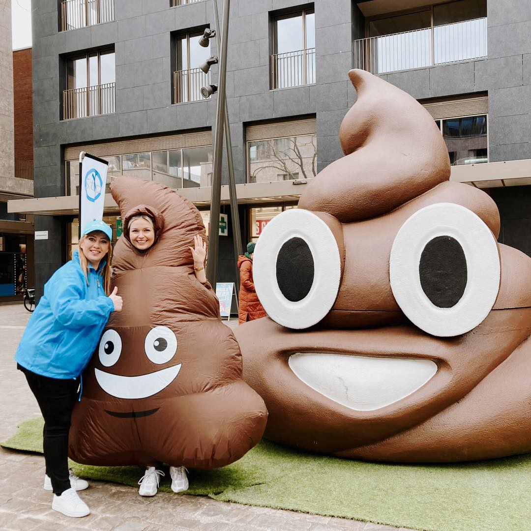 Lachend kakje XL - Stopdarmkanker