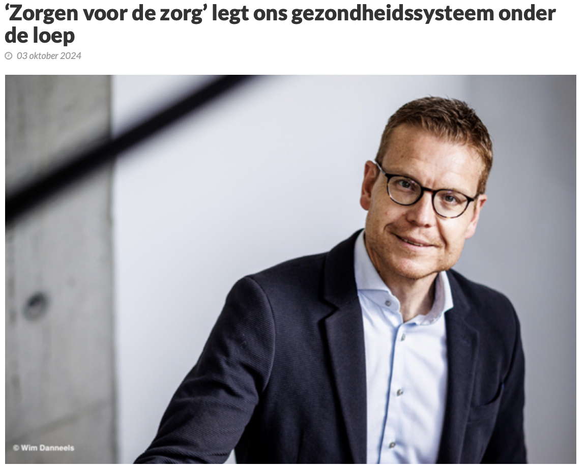 ‘Zorgen voor de zorg’ legt ons gezondheidssysteem onder de loep' Medi ...